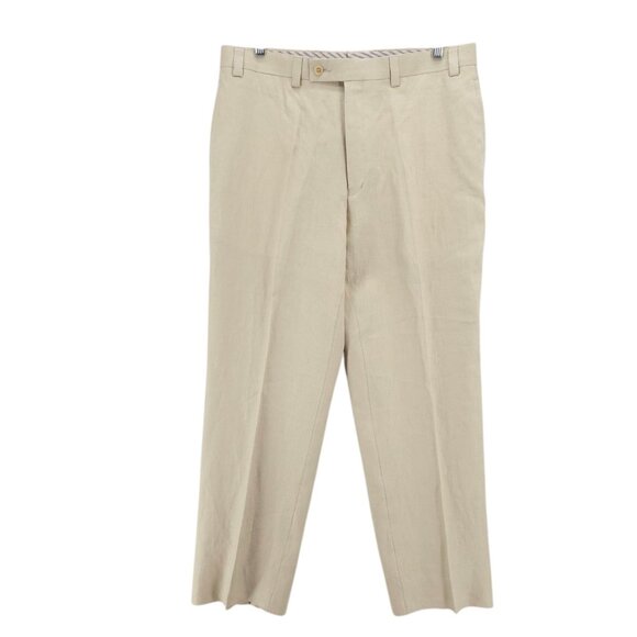 Calvin Klein | Pants | Calvin Klein 0 Linen Dress Pants Beige Natural ...